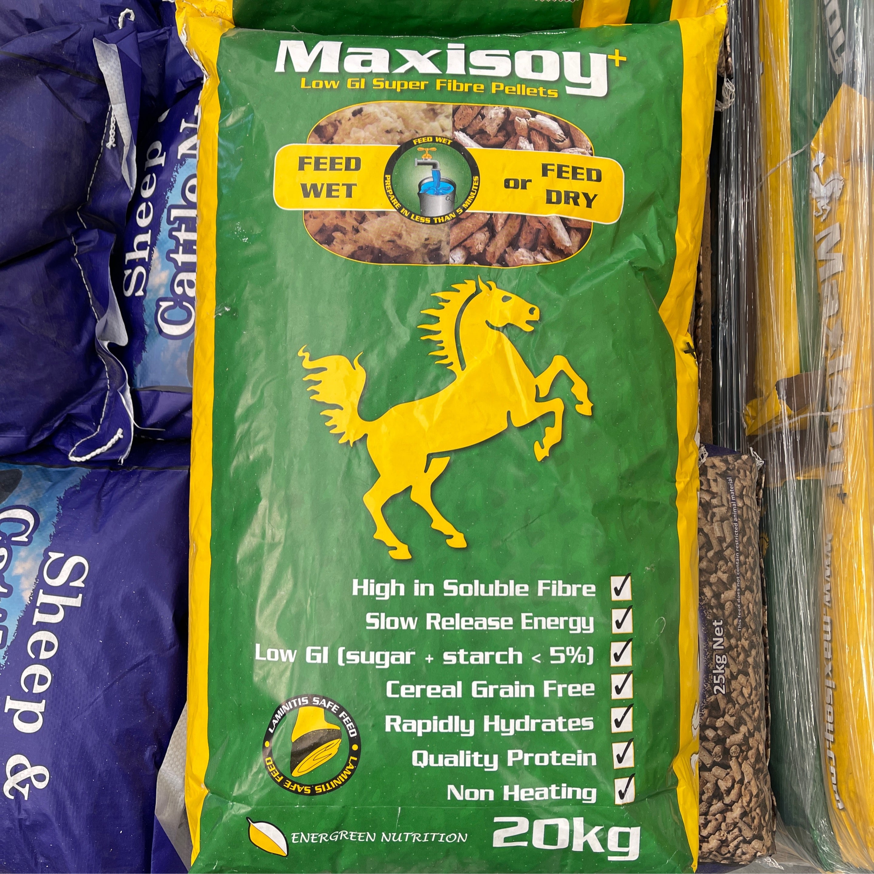 Maxisoy - Super Fibre Pellets 20kg | Yarramalong Farm Supplies