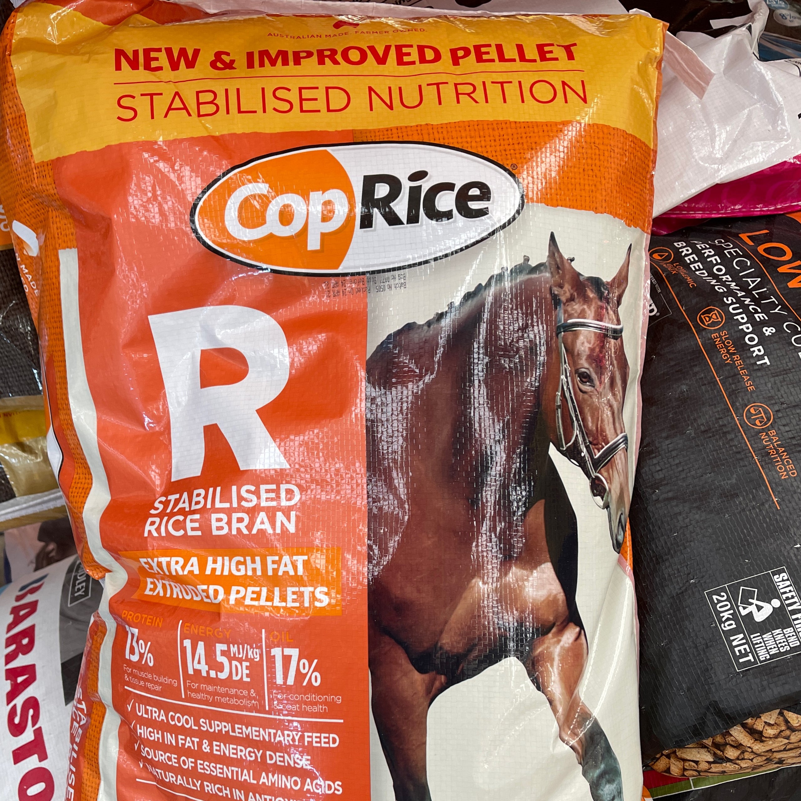 CopRice - Stabilised Rice Bran 20 KG | Yarramalong Farm Supplies