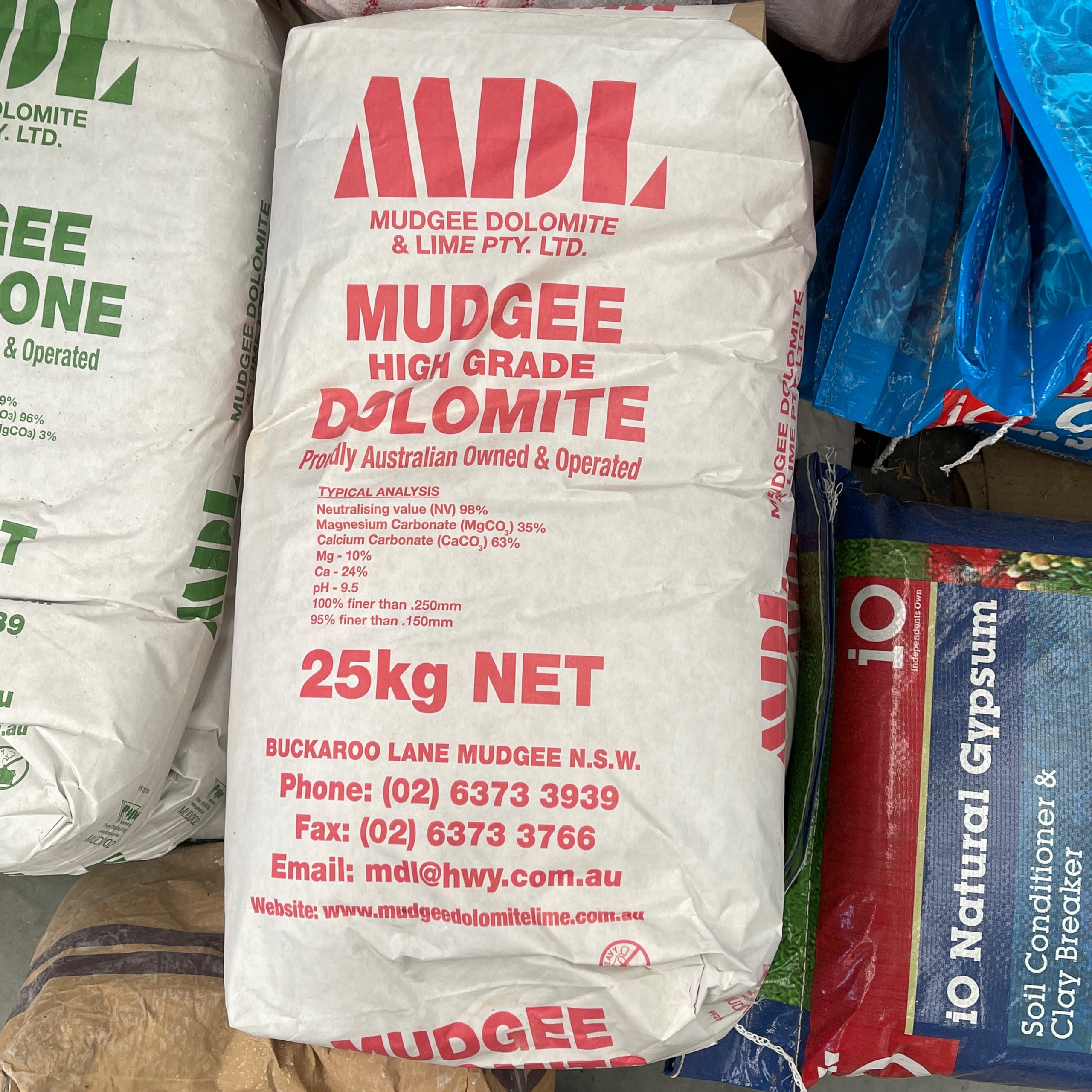 MDL - High Grade Dolomite (25 KG) | Yarramalong Farm Supplies