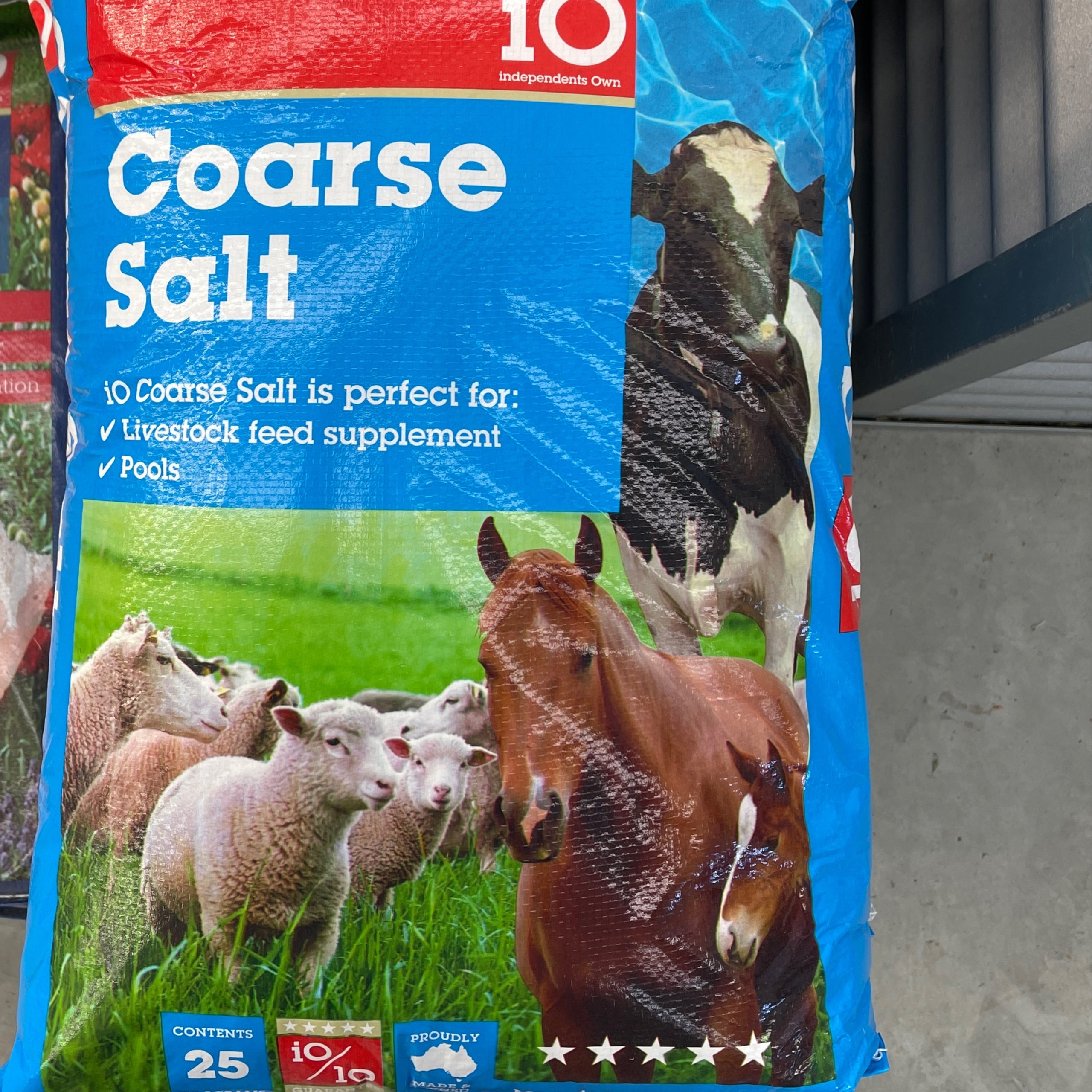 IO - Coarse Salt 25kg | Yarramalong Farm Supplies